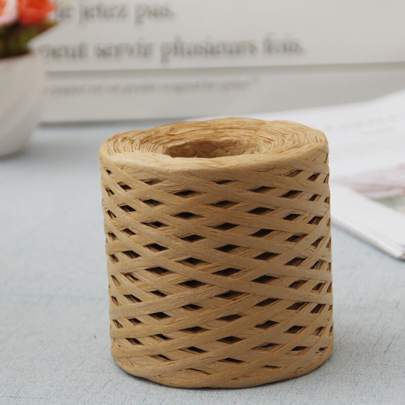 Raffia Yarn 200m Rope Ribbon Natural Raffia Straw ... – Grandado