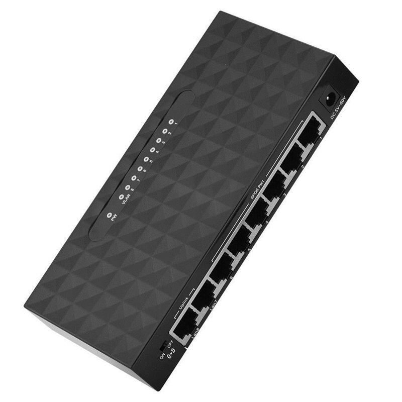 DIEWU 8 Port Power Ethernet Netzwerk Poe Switch 10... – Grandado