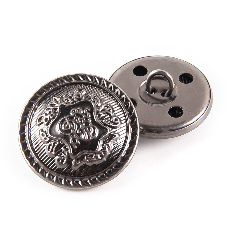 Shield Patroon Metalen Knopen Naaien Accessoires B... – Grandado