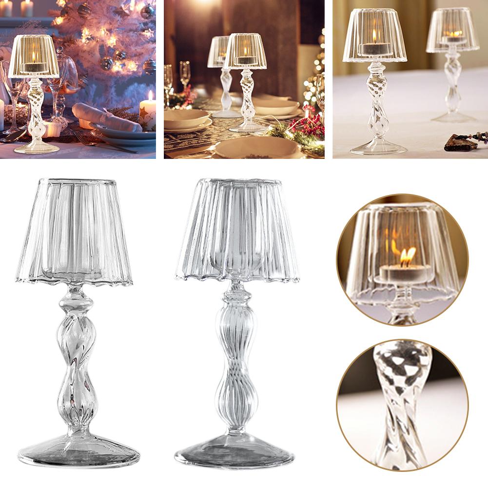 European-style Candle Holder Transparent Glass Tab... – Vicedeal