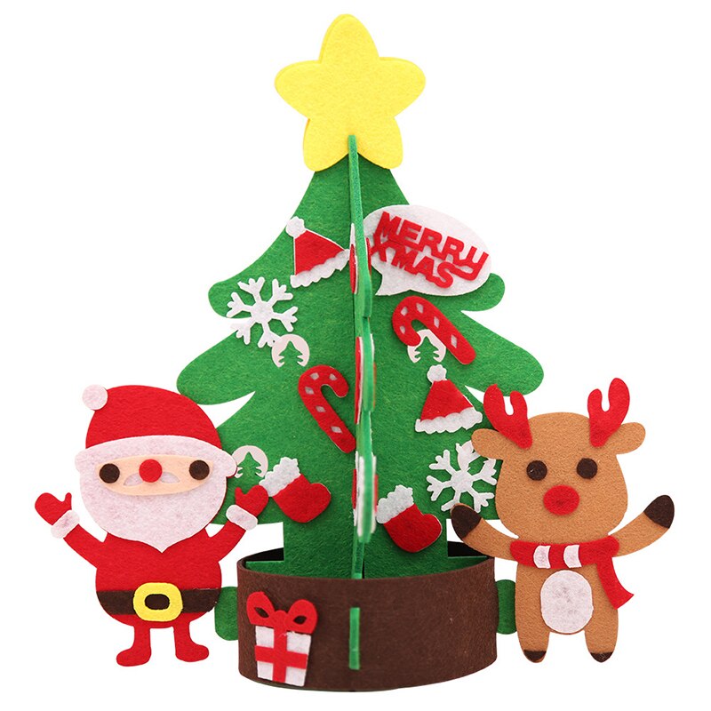 freundlicher DIY Filz Weihnachten Baum Mit Ornamen... – Grandado