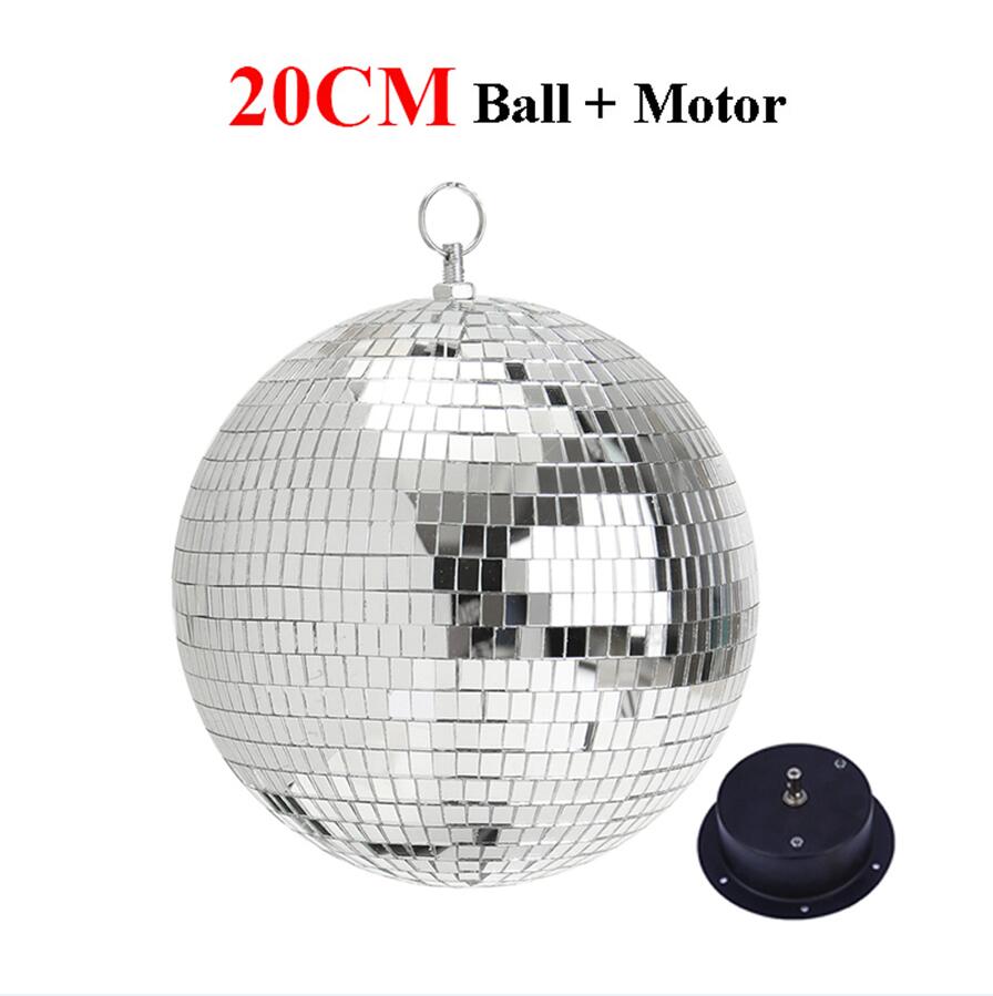20CM 25CM Glass Rotating Mirror Ball Motor Reflect... – Grandado