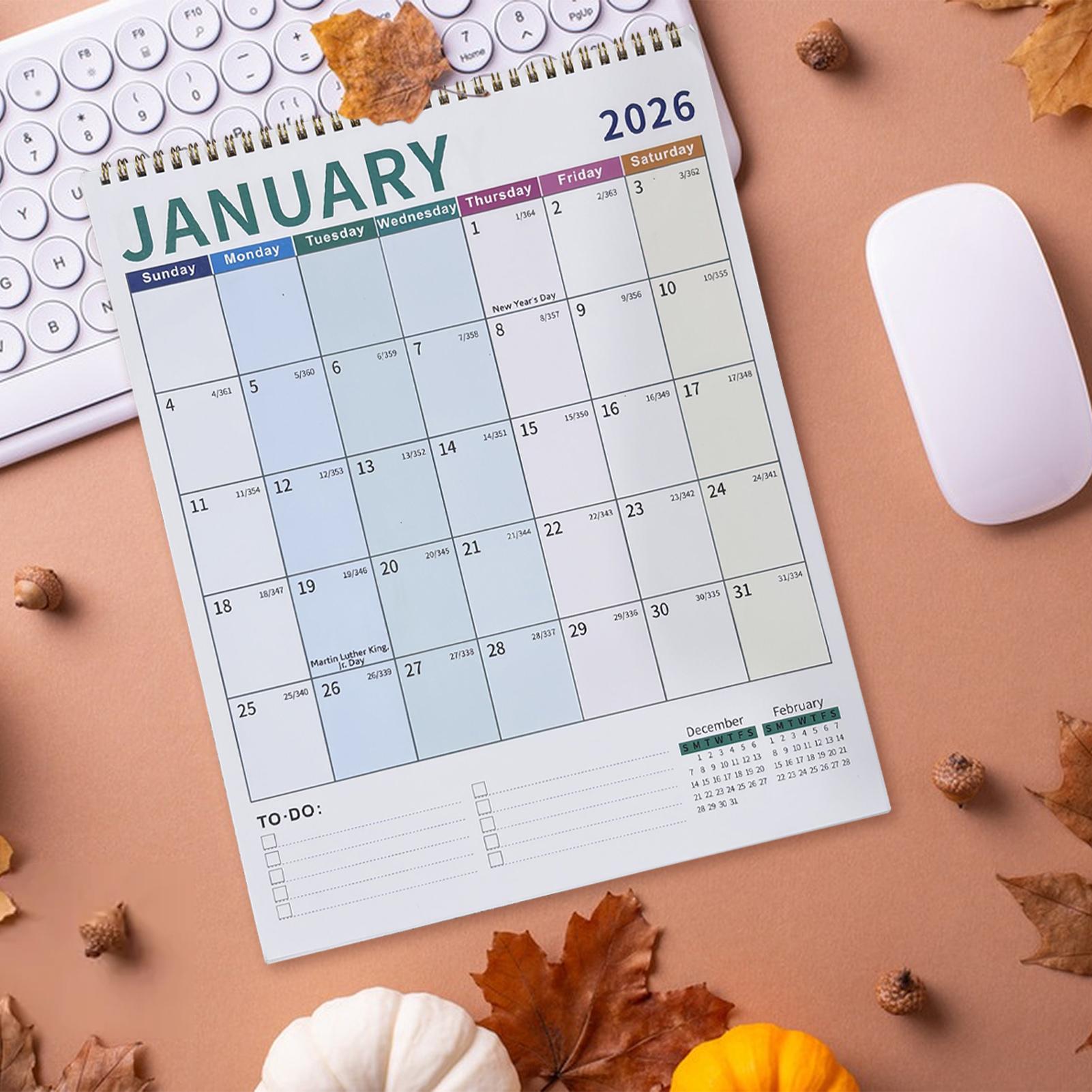 Wall Calendar 18-Month Hangable Monthly Calendar C... – Grandado