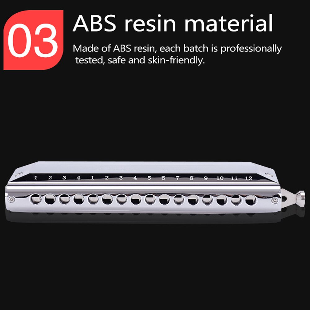 Chromatic Harmonica 16 Holes 64 Tones Mouth Organ ... – Grandado