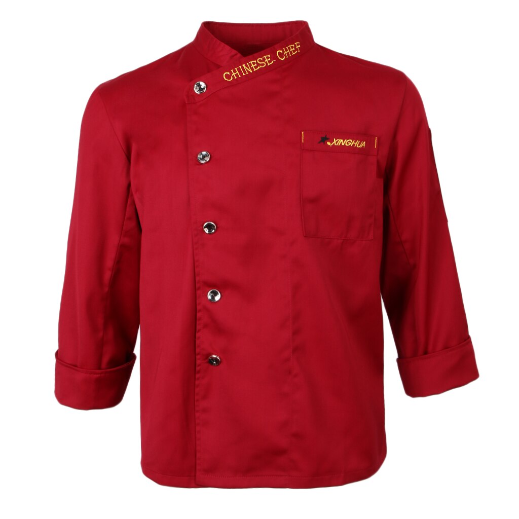 Unisex Single Breasted Cook Suit Long-sleeve Cloth... – Vicedeal