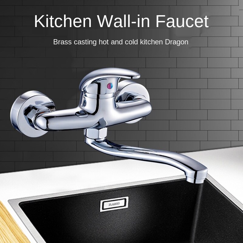 Messing Chroom Kranen Voor Aanrecht Keuken Tap Dua... – Grandado