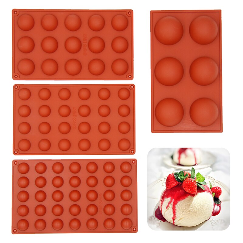 4 Size Half Ball Shape Silicone Mold Voor Bakken B... – Vicedeal