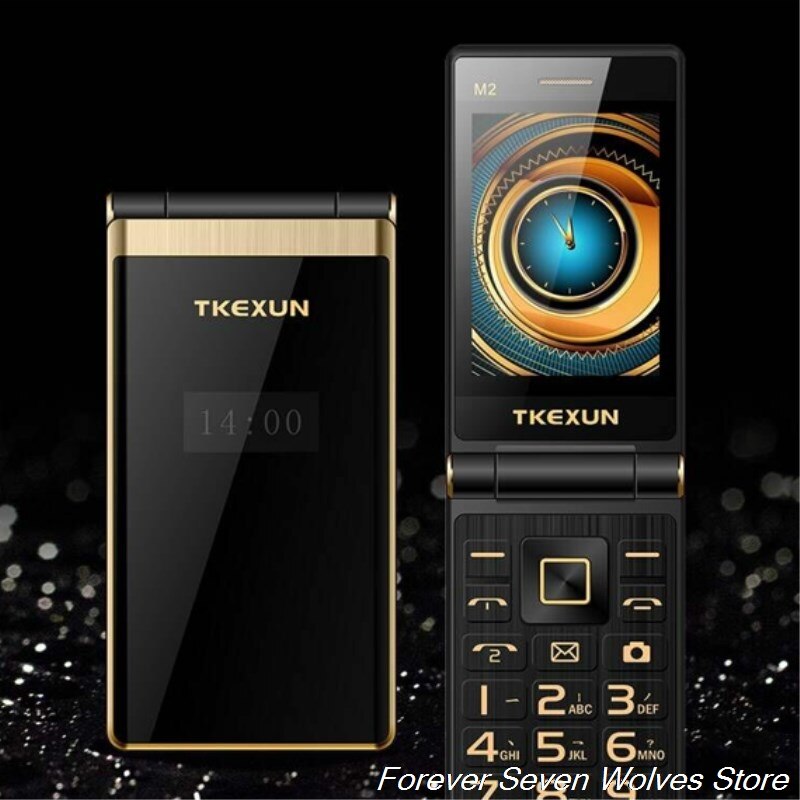 Original TKEXUN M2 Flip Metal Body Phone Dual Scre... – Vicedeal