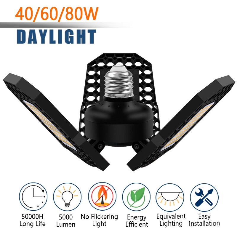 Led Garage Licht 80W E26 E27 Led Garage Lamp Works... – Grandado