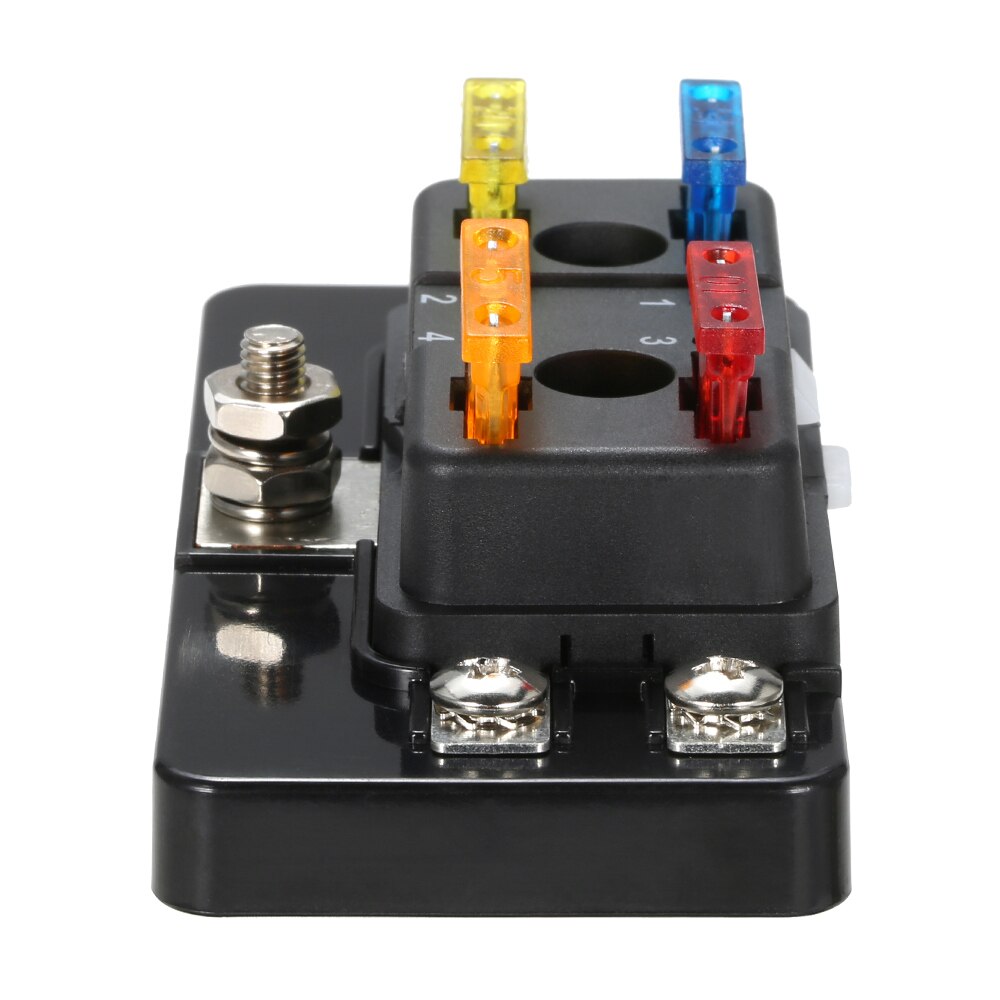 Blade Fuse Box DC 12V 24V 4 Way with LED Indicator... – Vicedeal