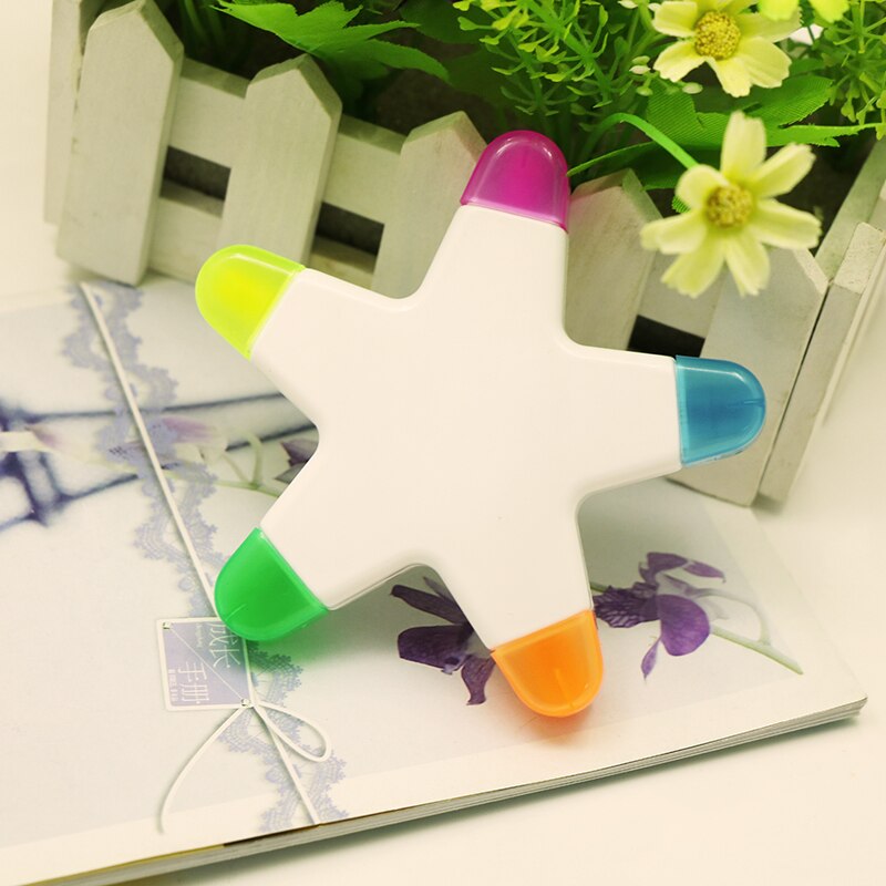 Creatieve 5 Kleuren Markeerstift Pen Leuke Vinger ... – Vicedeal