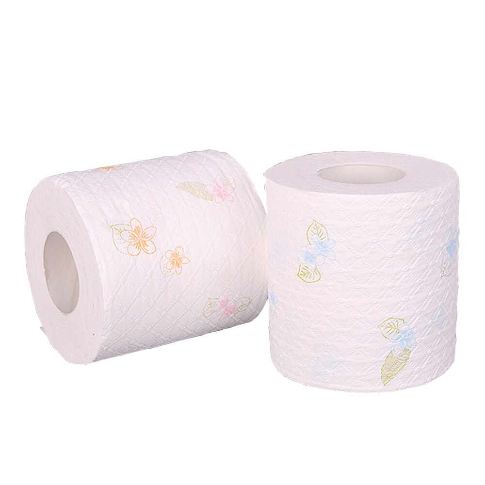 6Roll 4ply White Toilet Tissue Printed Replacement... – Grandado