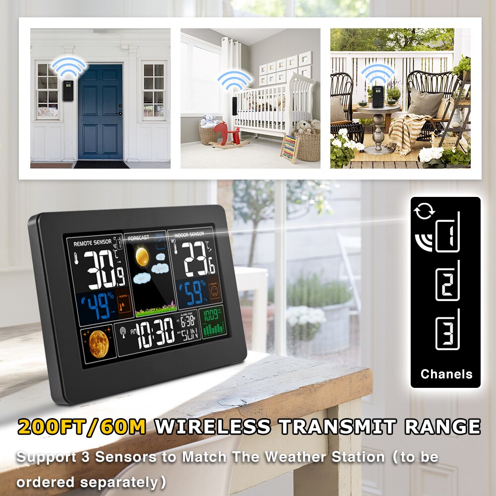 FanJu Color Weather Station Digital Alarm Clock In... – Grandado