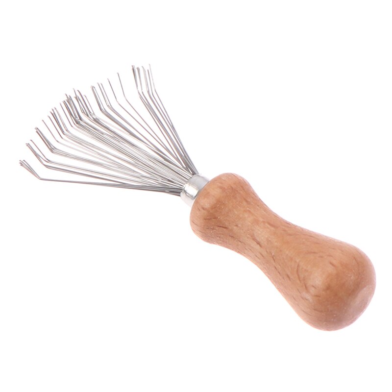 1PCS Wooden Comb Cleaner Handle Embeded Tool Delic... – Vicedeal