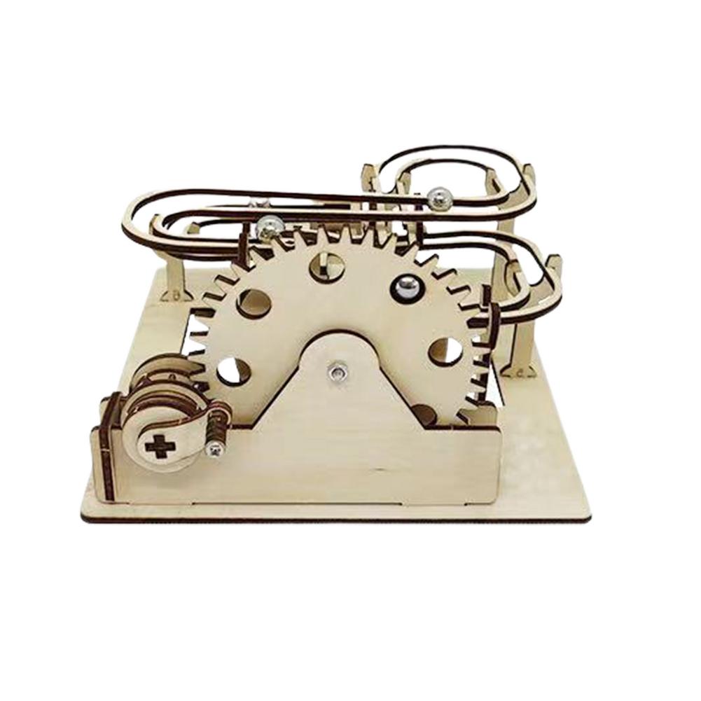 Marble Race Run Wooden Building Puzzle Kit 3D Mech... – Grandado