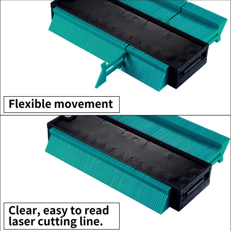 3 Pieces Contour Gauge Plastic Profile Gauge Multi... – Grandado