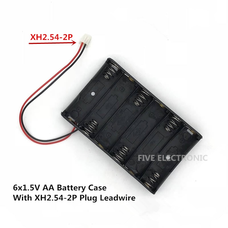 6X1.5V Aa 9V Batterij Case Houder Met XH2.54-2P Pl... – Vicedeal