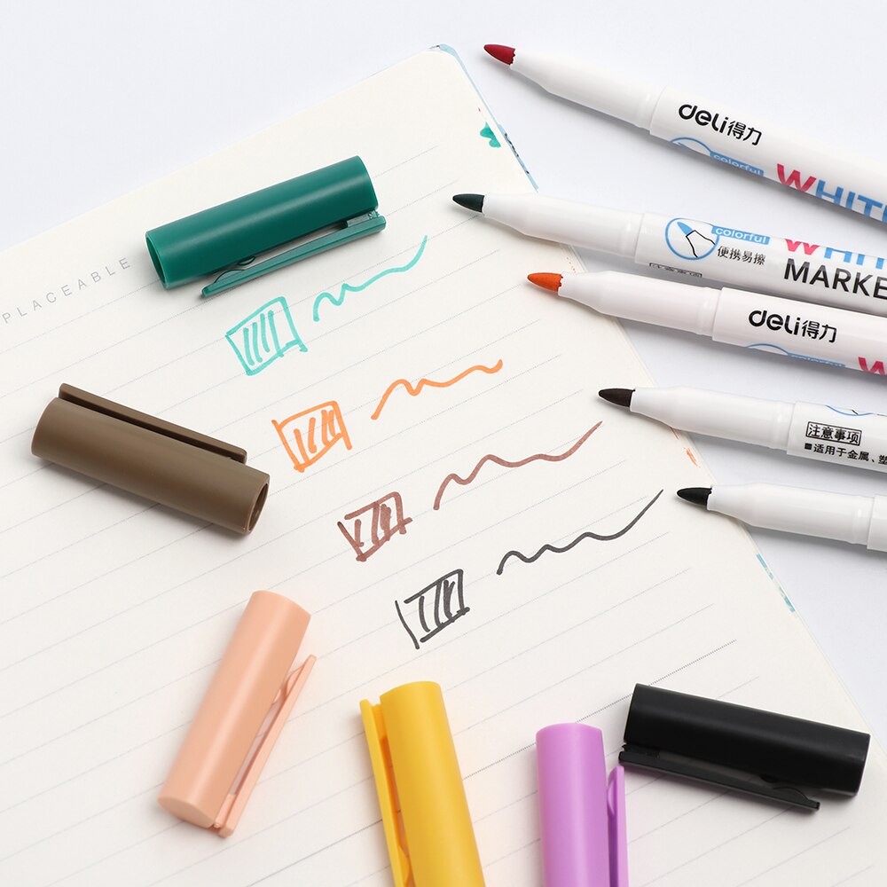 8/12 Colors White Board Marker Set School classroo... – Vicedeal