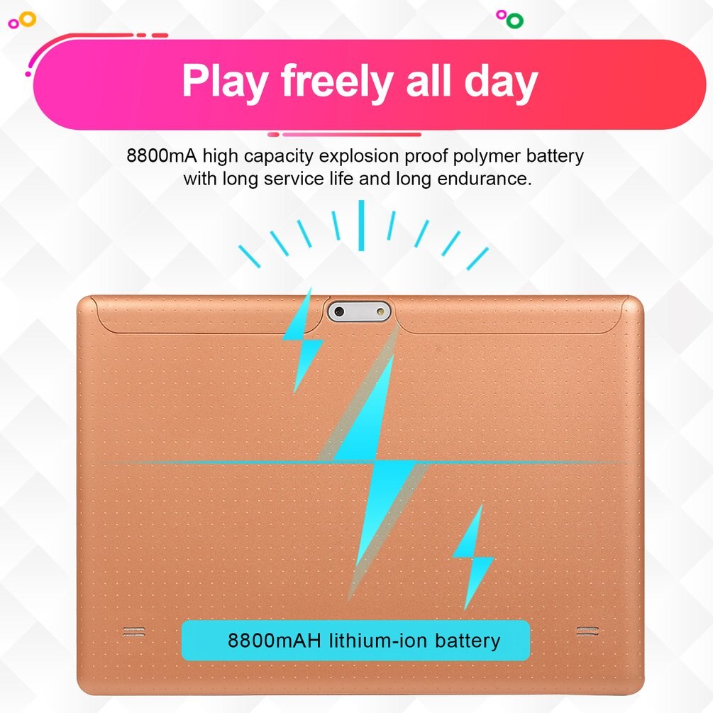 KT107 Plastic Tablet 10.1 Inch HD Large Screen And... – Grandado