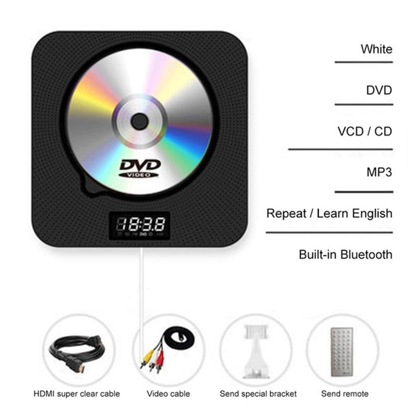 Wall Mounted bluetooth CD player with remote displ... – Grandado