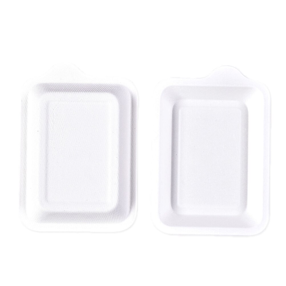 100pcs Disposable Paper Plates Rectangle Paper Dis... – Grandado