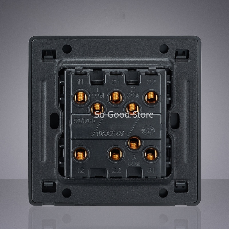 Wall Light Brass Toggle Switch Yellow Wood Grain 1... – Vicedeal