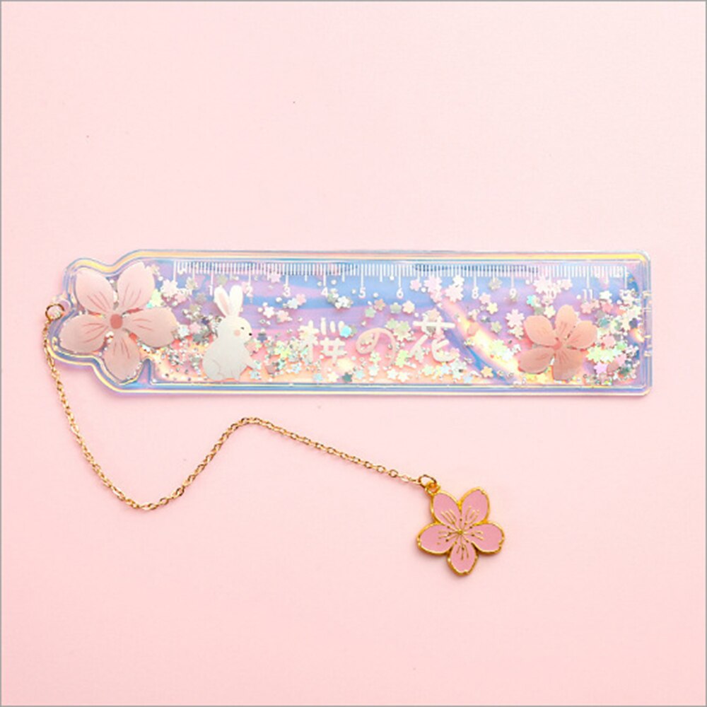 Cartoon Bookmark Drawing Ruler Cherry Flower Quick... – Grandado