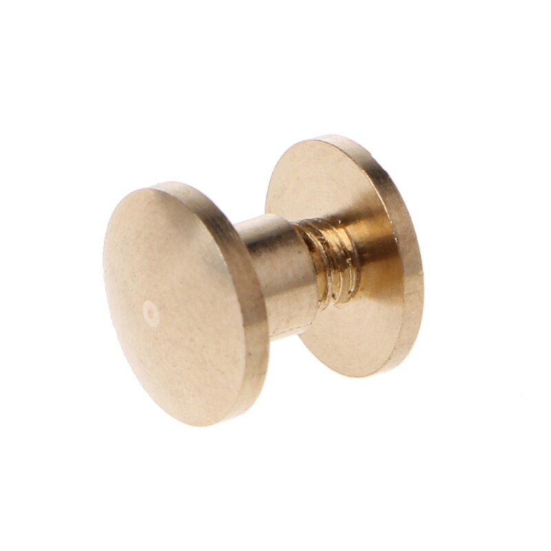 10 Pairs Brass Chicago Screws Posts Belt Button fo... – Grandado