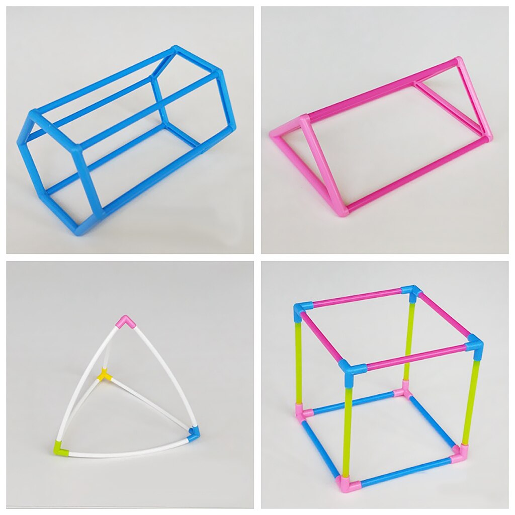 DIY Math Shape Building Construction Kit Teaching ... – Vicedeal