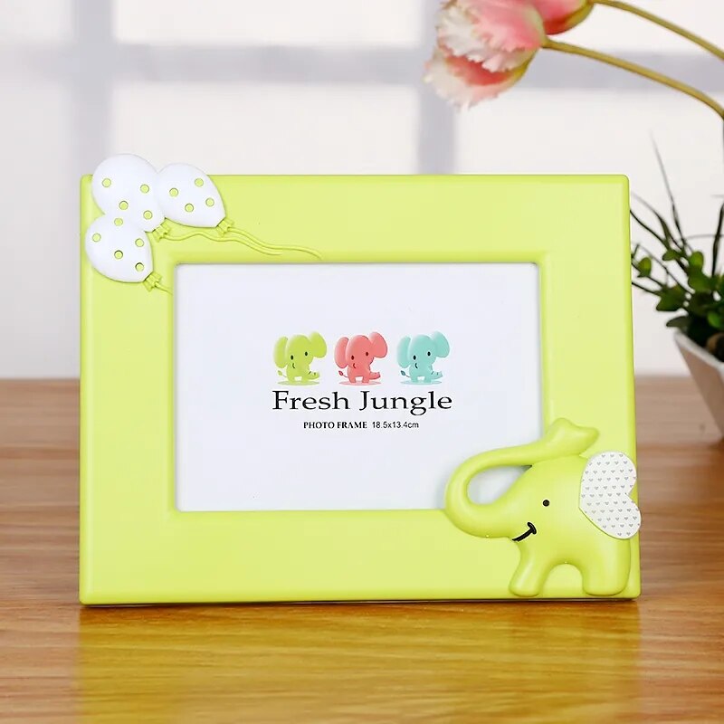 3d Pink Cartoon Elephant Plastic Photo Framesrecta... – Vicedeal