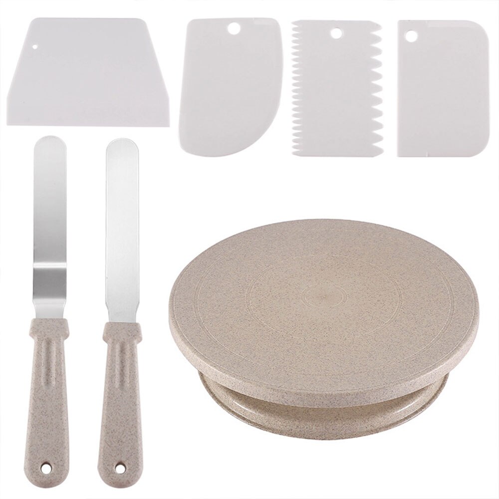 7Pcs/set Turntable Cake Decoration Accessories Set... – Grandado