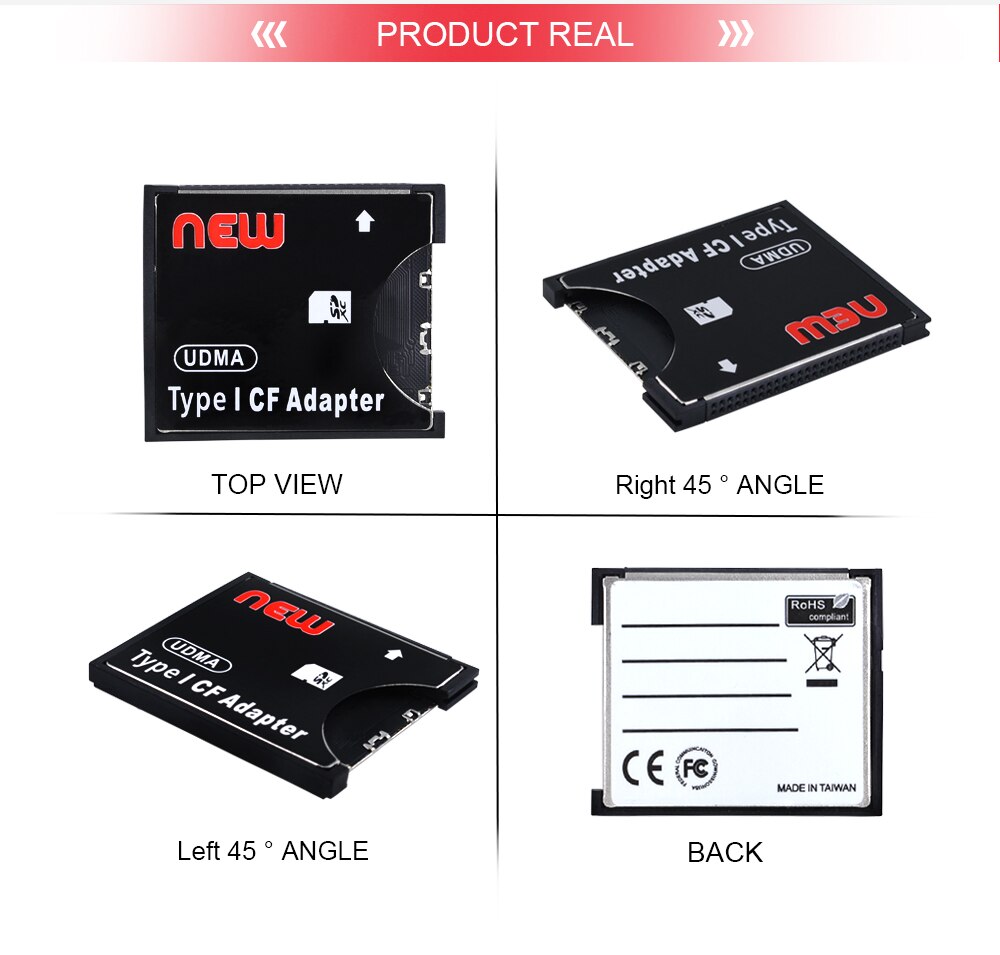 TISHRIC SDHC SDXC Compact Flash Type I Memory Card... – Vicedeal