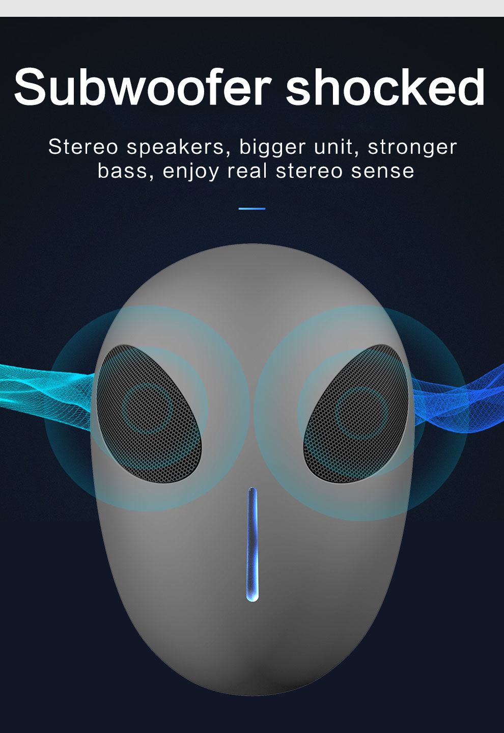 Alien Draagbare Draadloze Bluetooth Speaker Subwoo... – Vicedeal