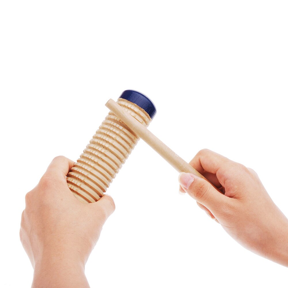 Wooden Guiro Shaker Baby Kid Child Early Education... – Grandado