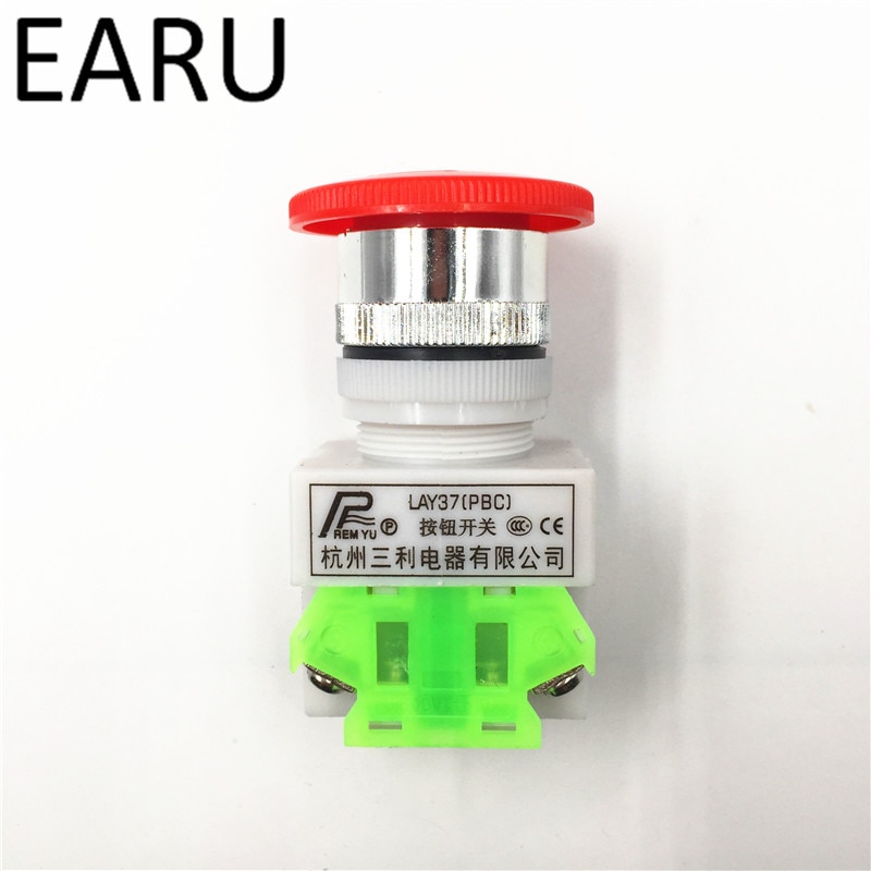 Red Mushroom Cap 1NO 1NC DPST Emergency Stop Push ... – Grandado