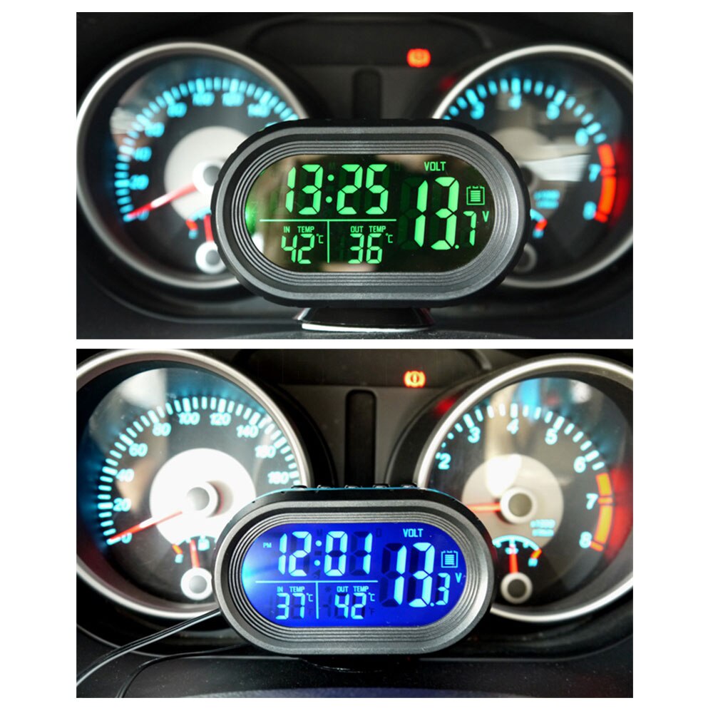 Sikeo DC12-24V Digitale Auto Klok Thermometer Led ... – Vicedeal