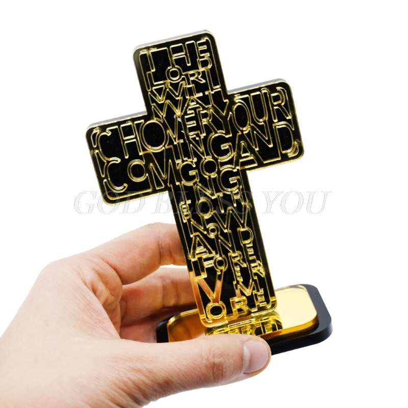 Acrylic Religious Scripture Cross Christ Catholic ... – Grandado