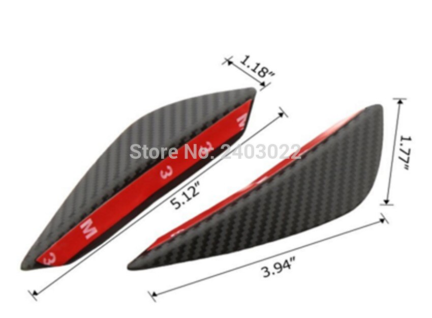 4pcs black matte finish dry '' carbon fiber'' patt... – Vicedeal