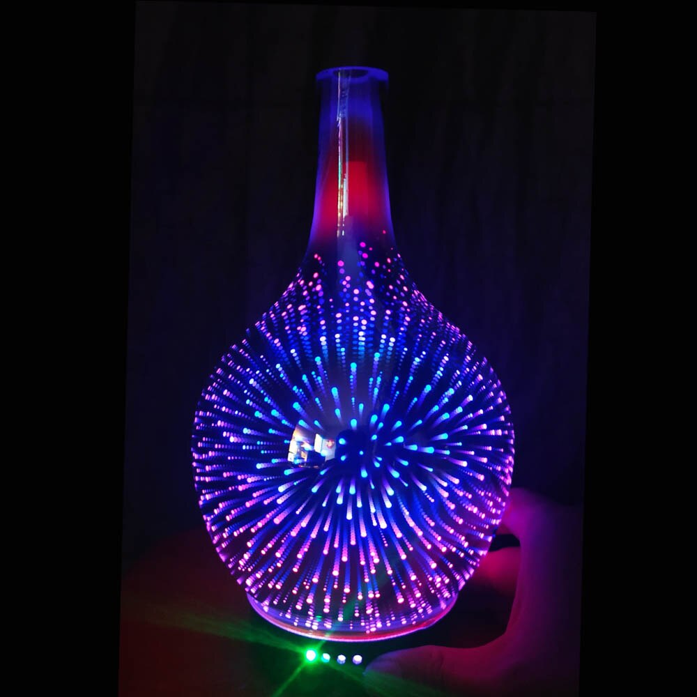 7 Color Light 3D Glass Vase Aromatherapy Essential... – Vicedeal