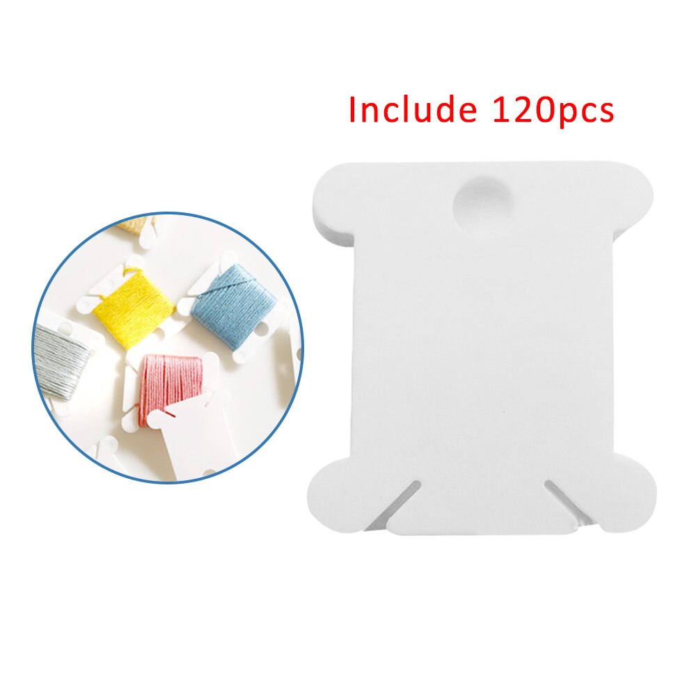 120 Stks/set Plastic Klossen Floss Set Spool Draad... – Vicedeal