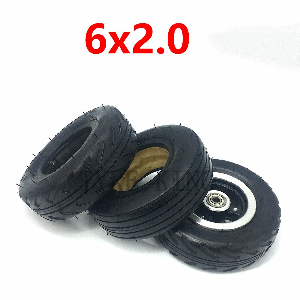 6x2 Solid Tire 6 Inch Pneumatic Wheel for Electric... – Grandado