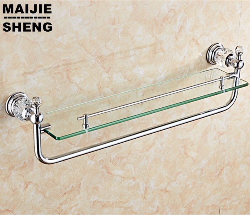 chrome crystal Bathroom single layer shower glass ... – Vicedeal