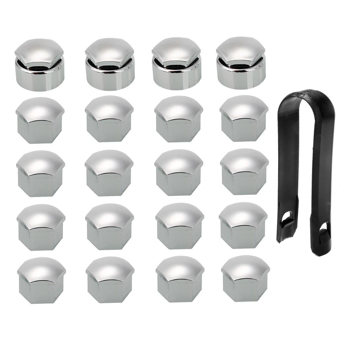 20pcs Silver 17mm Auto Protecting Bolt Set Wheel N... – Grandado