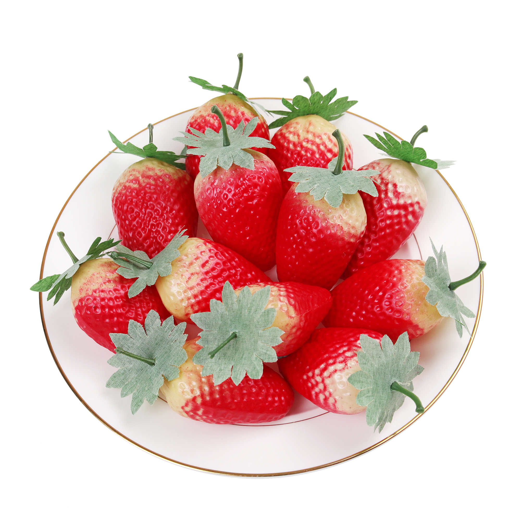 10Pcs Artificial Strawberries Fruits Realistic Pla... – Grandado