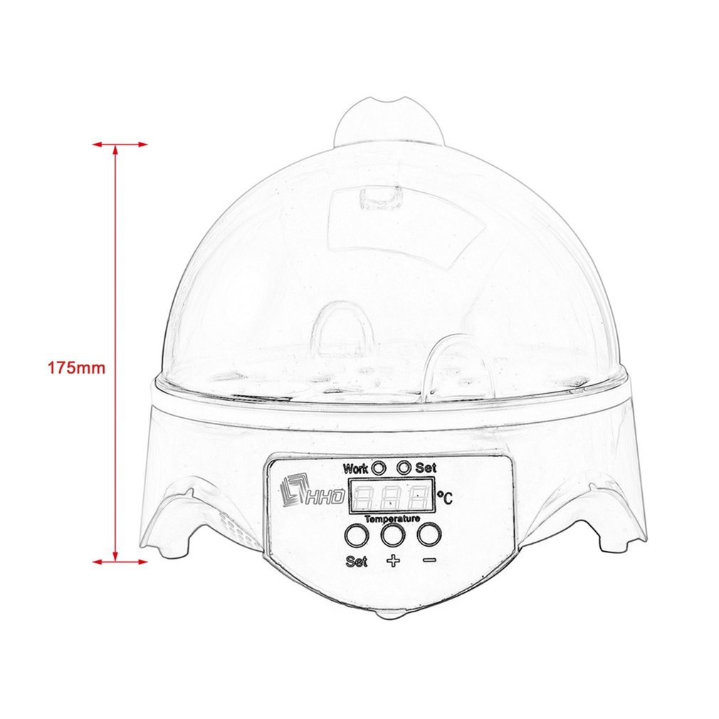 7 Eggs Incubator Plastic Digital Chicken Temperatu... – Grandado