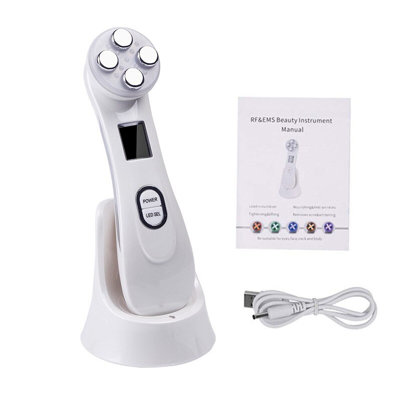 LED Photon Face Skin EMS Mesotherapy Electroporati... – Grandado