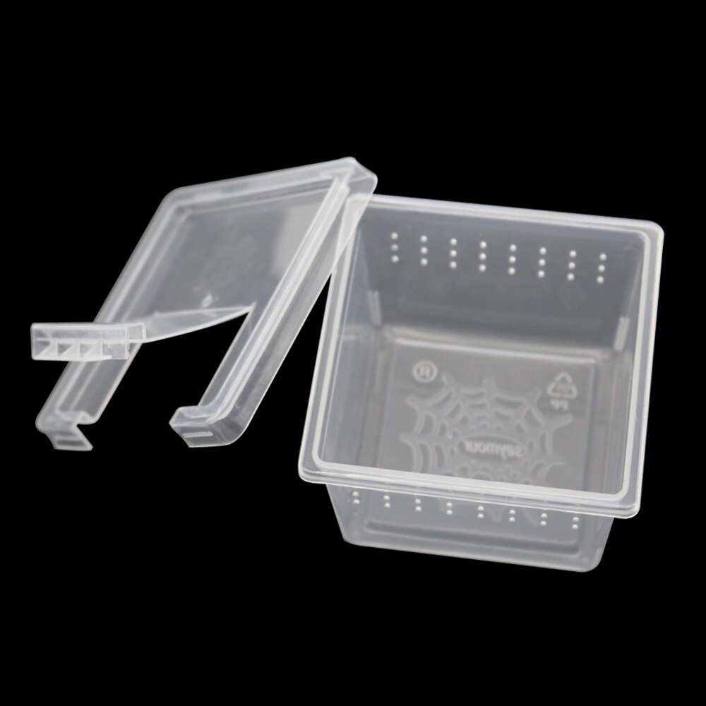 2 Pcs Plastic Reptiles Living Box Transparent Rept... – Vicedeal