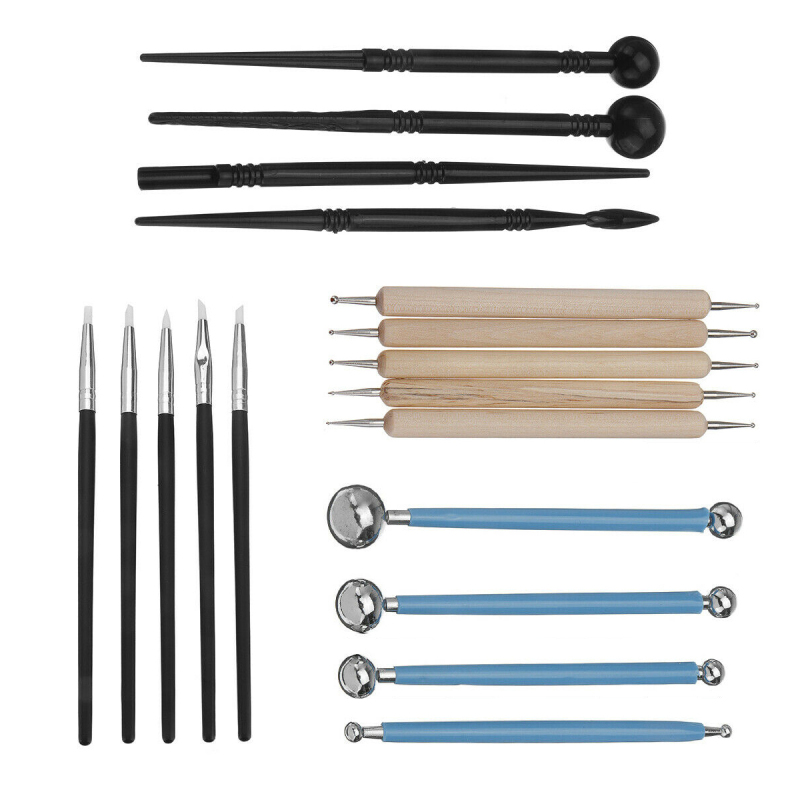 18pcs Hand-made DIY Clay Sculpture Carving Tools C... – Grandado