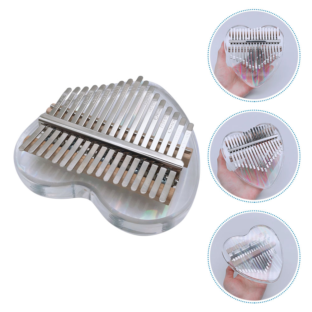 1 Set Acrylic Kalimba Piano 17 Keys Thumb Piano Mi... – Grandado