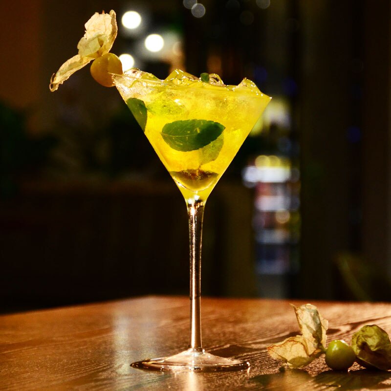 Oblique Martini Glass Triangle Small Clear Cocktai... – Grandado